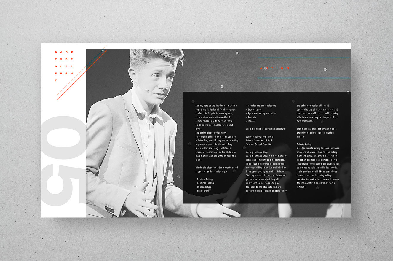 Northern Touch Design | Our Work | TBL Academy 2020 Prospectus